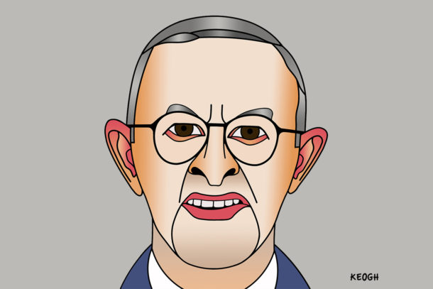 Anthony Albanese caricature Labor Prime Minister Australia